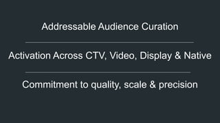 Addressable Audiences At Scale | PPTX