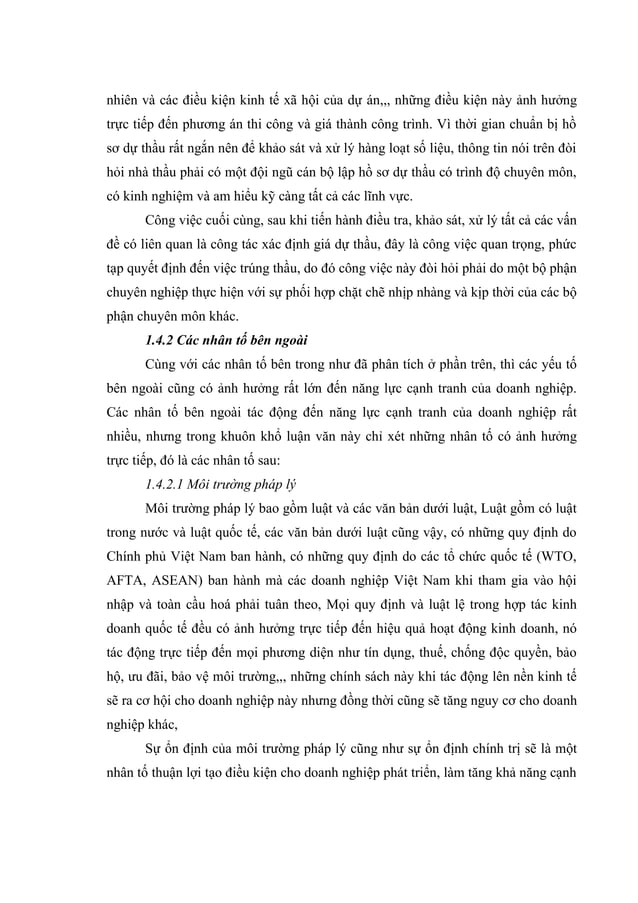 Nâng Cao Năng Lực Cạnh Tranh Trong Đấu Thầu Xây Dựng Của Công Ty Cổ Phần Công Trìn ...