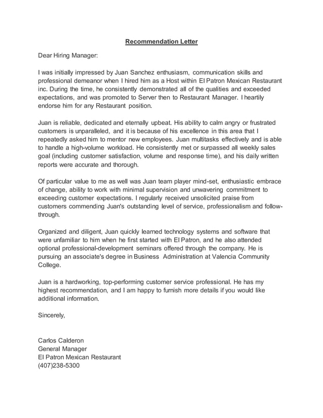 Dear Hiring Manager | PDF