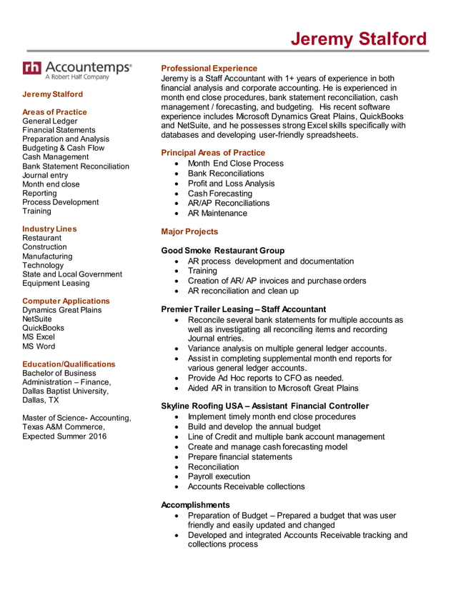 Jeremy Stalford PP SPS | PDF