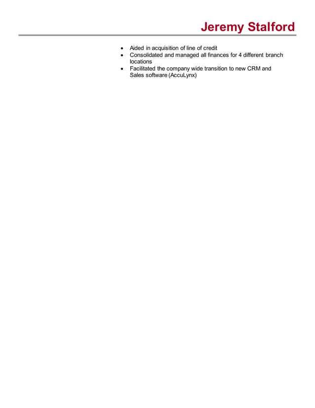 Jeremy Stalford PP SPS | PDF