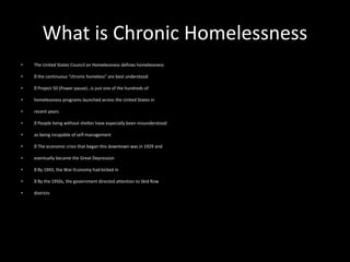 Choroni Homelessness | PPT