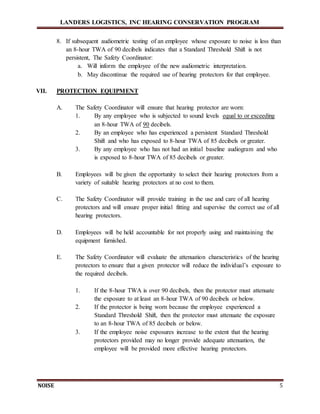 Hearing Conservation program | DOCX