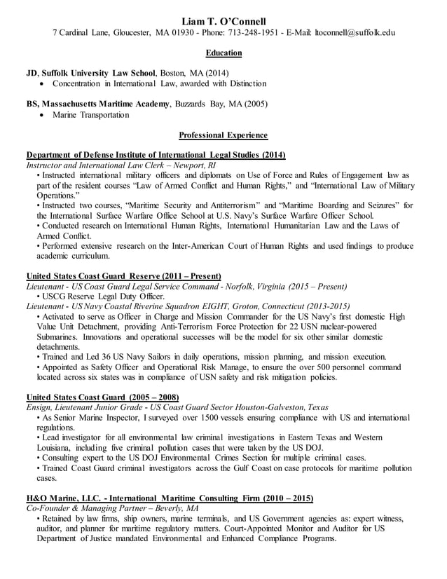Liam OConnell Resume oct_2015 | PDF