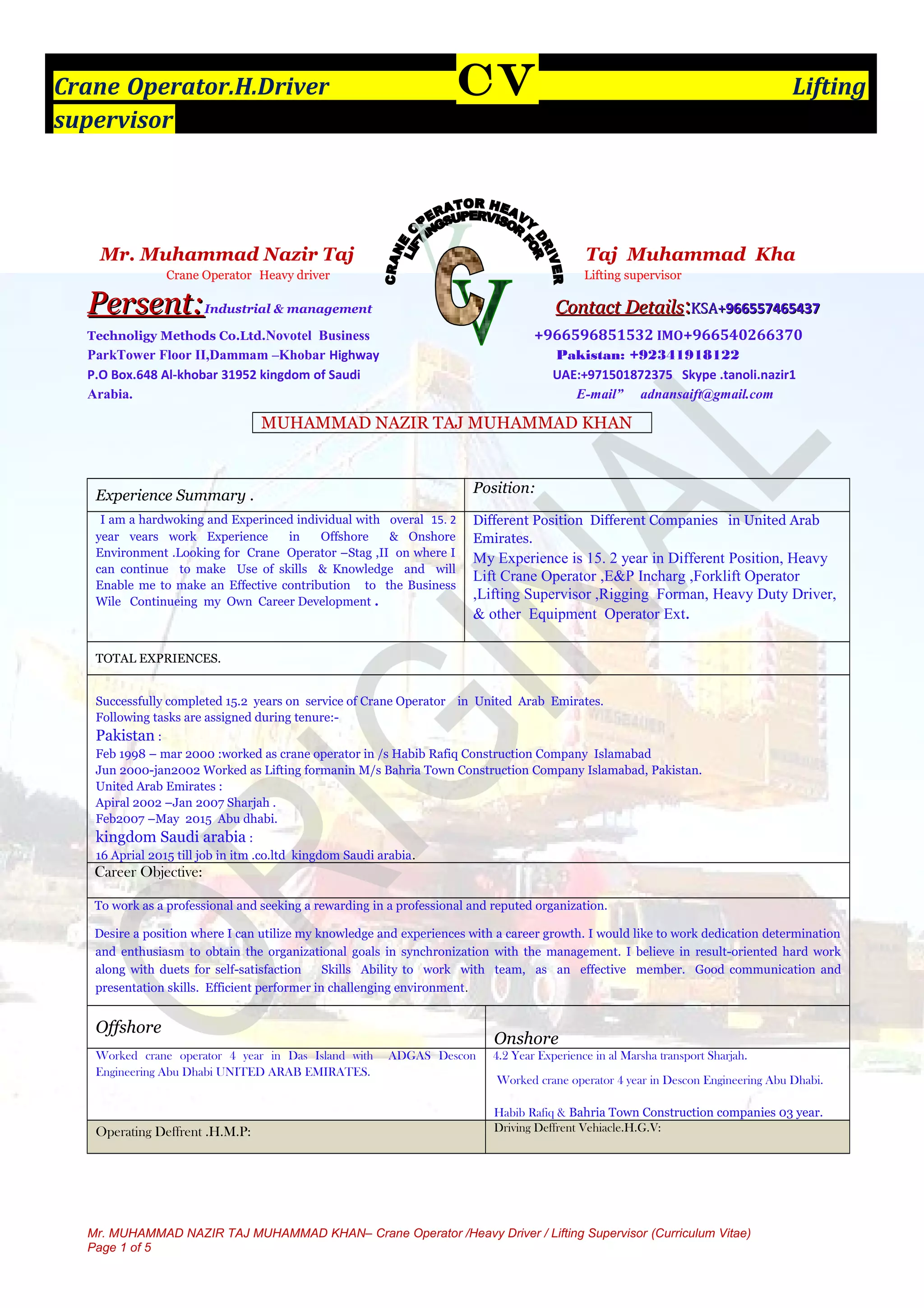 MUHAMMAD CV | DOC