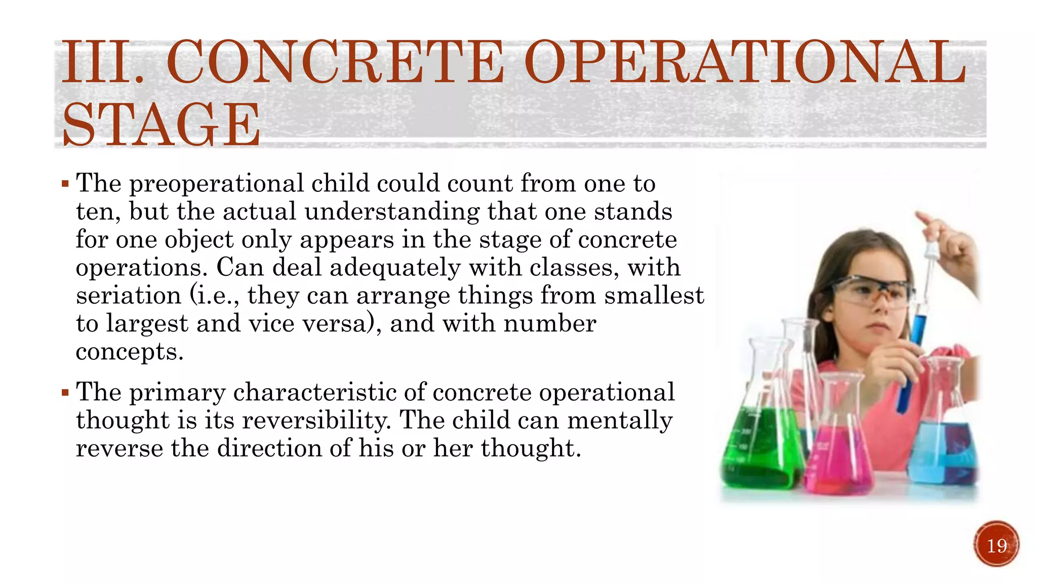 Stages of Cognitive Development - J. Piaget | PPTX