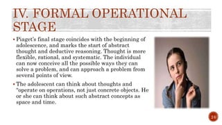 Formal Operational Stage Of Cognitive Development