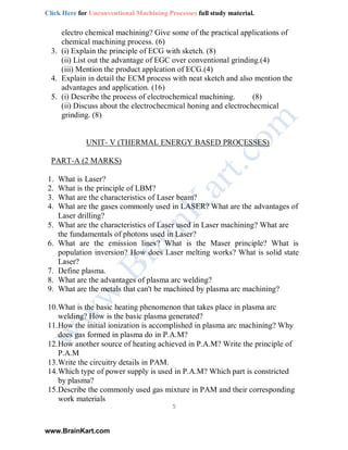 084 - ME8073, ME6004 Unconventional Machining Processes - Question Bank.pdf