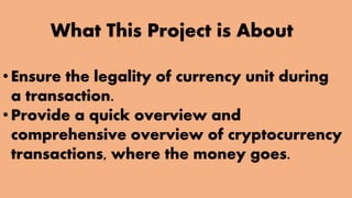 CryptocurrencyProject | PPT