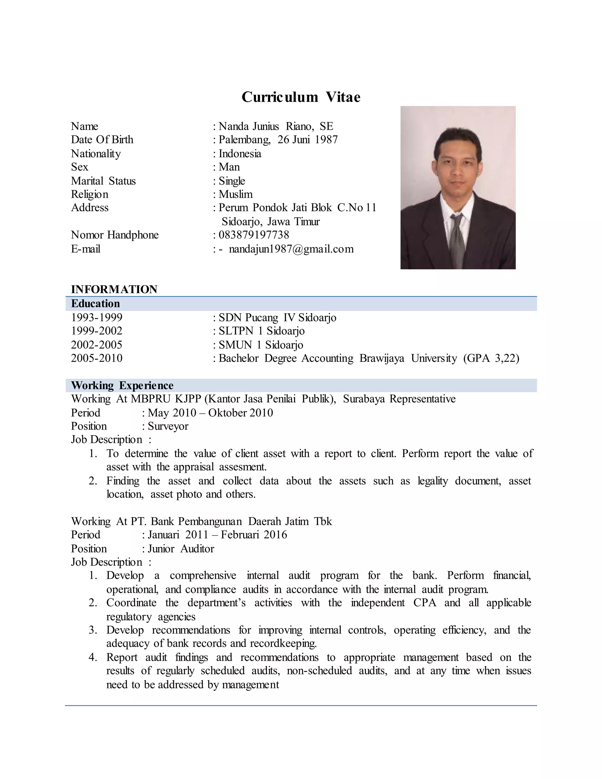 Curriculum Vitae | DOCX