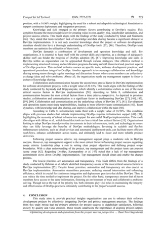 Optimizing development and operations from the project success perspective using the analytic ...