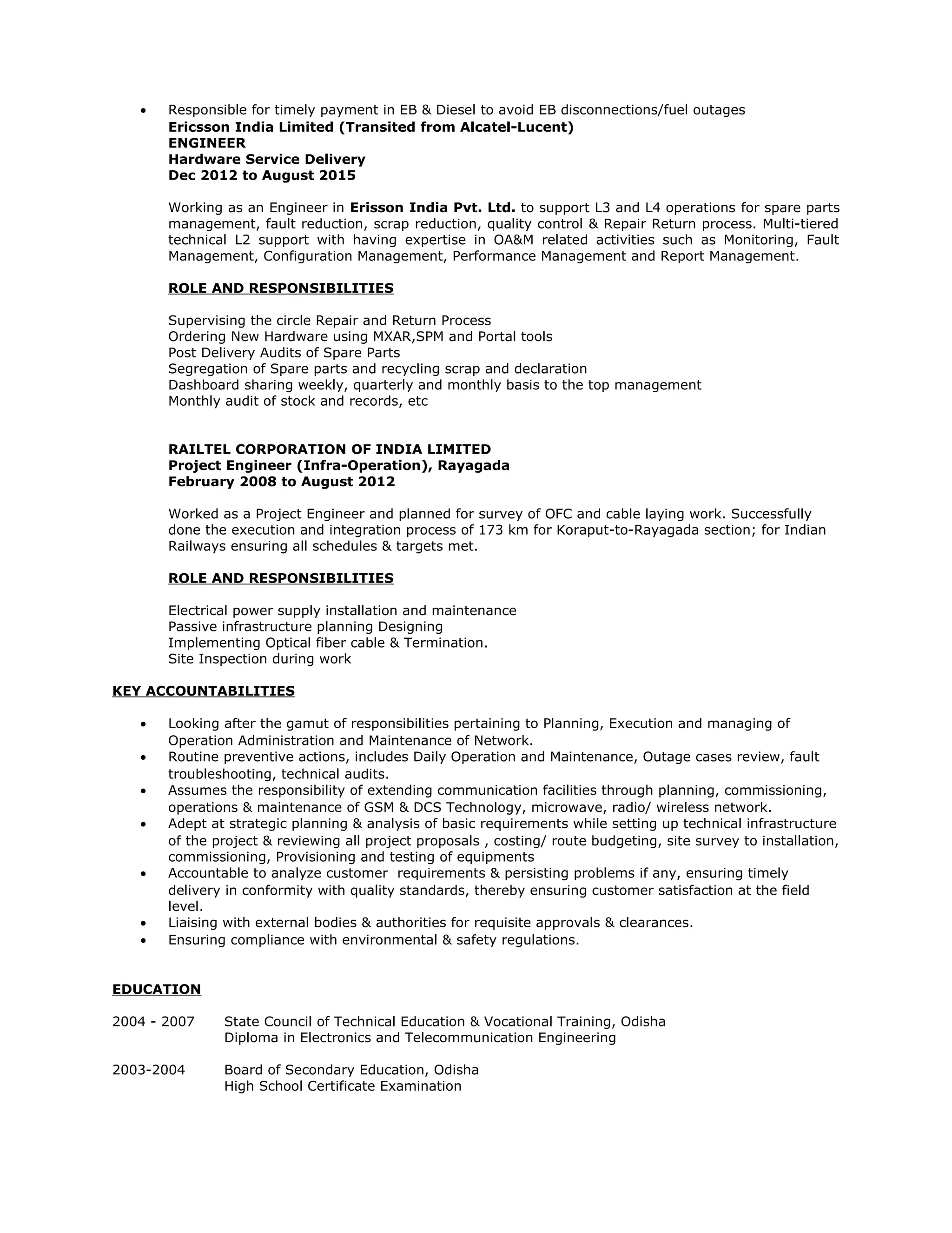 My_Resume_PPC | DOC | Civil Engineering Industry | Industries