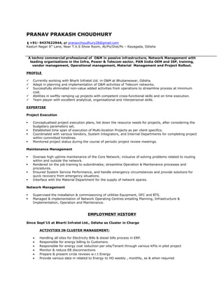 My_Resume_PPC | DOC | Civil Engineering Industry | Industries