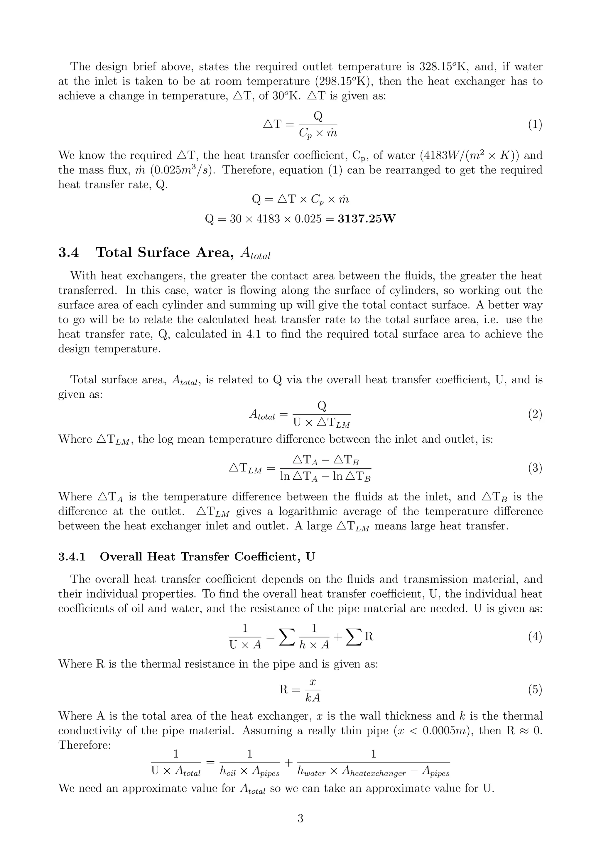 Heat exchanger design project | PDF