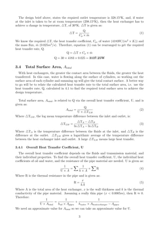 Heat exchanger design project | PDF