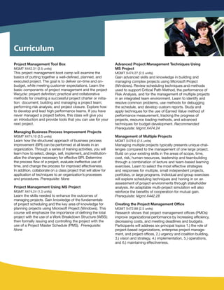 Project Management brochure | PDF