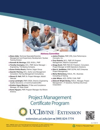 Project Management brochure | PDF