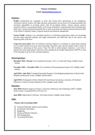 Mashael CV | PDF