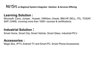 NetSys-Corporate-Profile-August-2016 | PPT