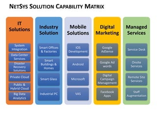 NetSys-Corporate-Profile-August-2016 | PPT