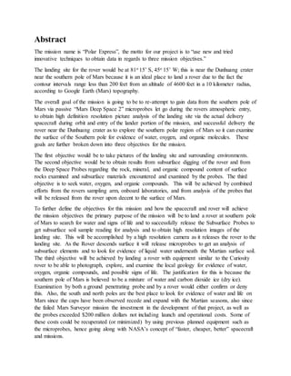 Final Mission Proposal | PDF