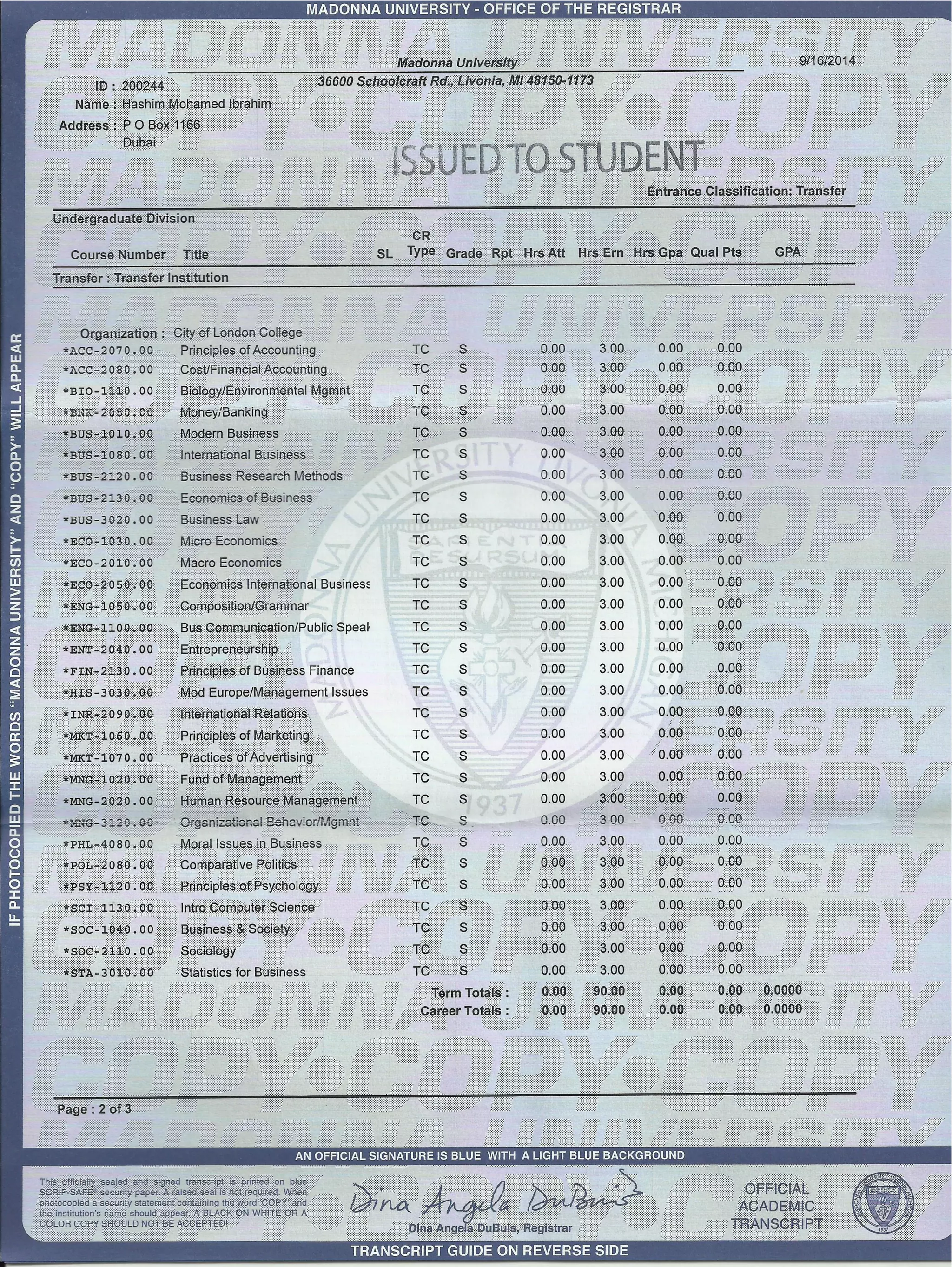 BBA Madonna Transcripts | PDF