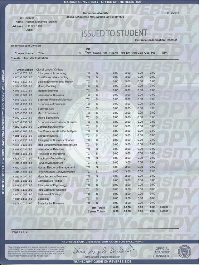 BBA Madonna Transcripts | PDF