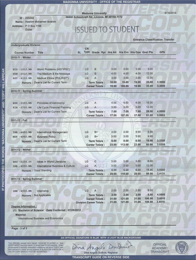 BBA Madonna Transcripts | PDF