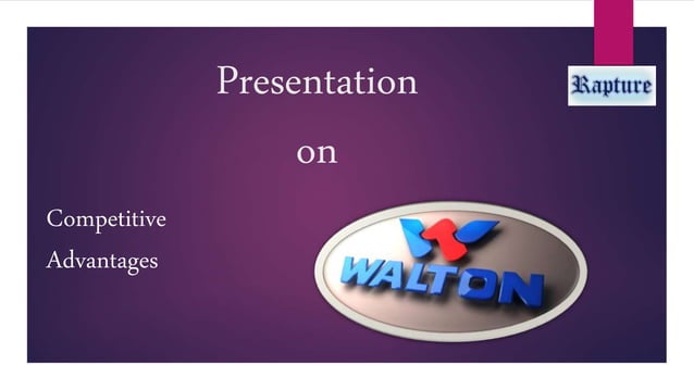 Presentation on walton | PPT