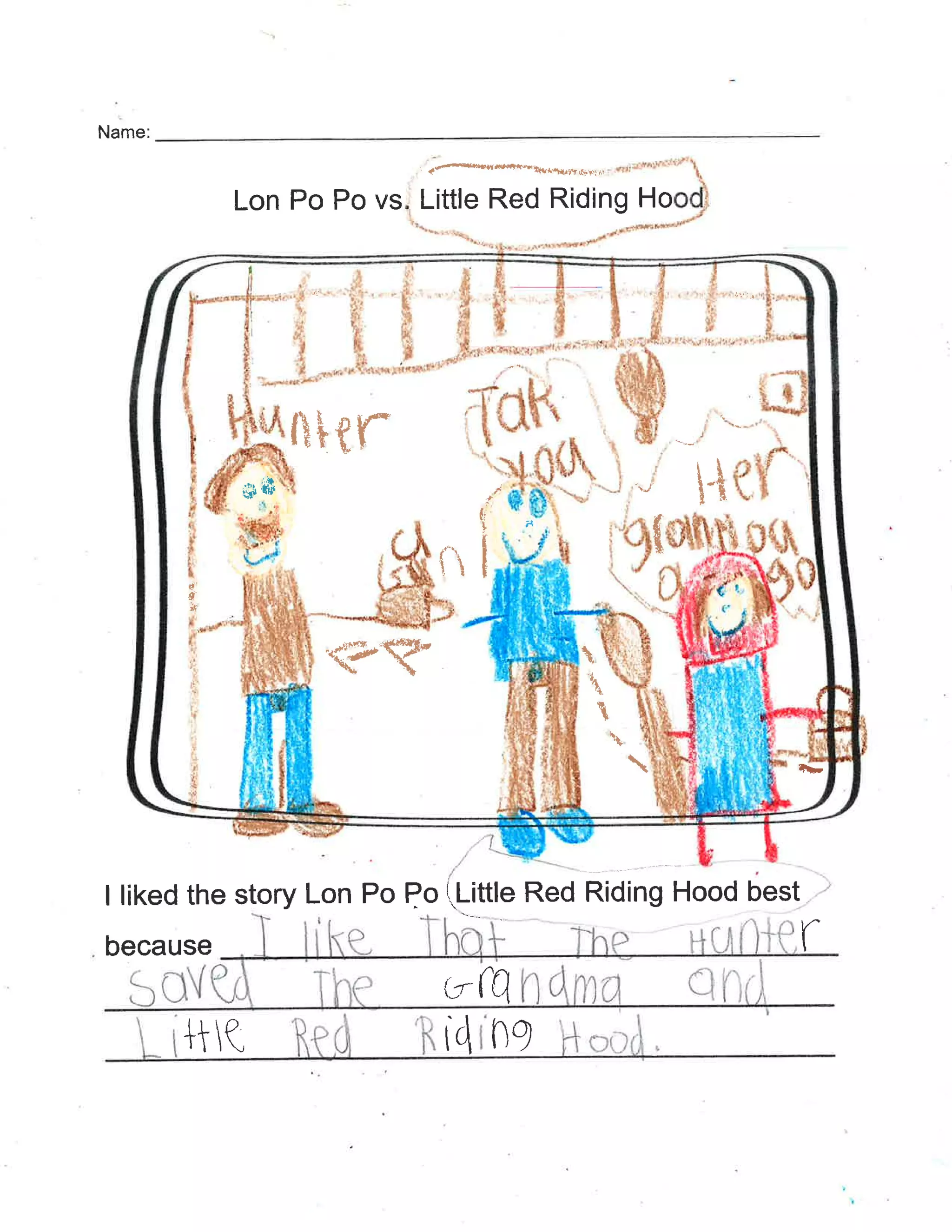 Lon Po Po vs. Little Red Riding Hood | PDF