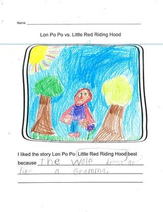 Lon Po Po vs. Little Red Riding Hood | PDF