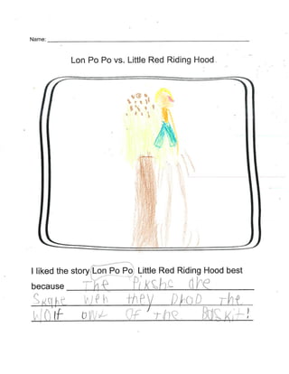 Lon Po Po vs. Little Red Riding Hood | PDF