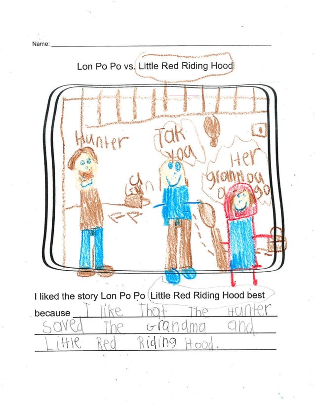 Lon Po Po vs. Little Red Riding Hood | PDF