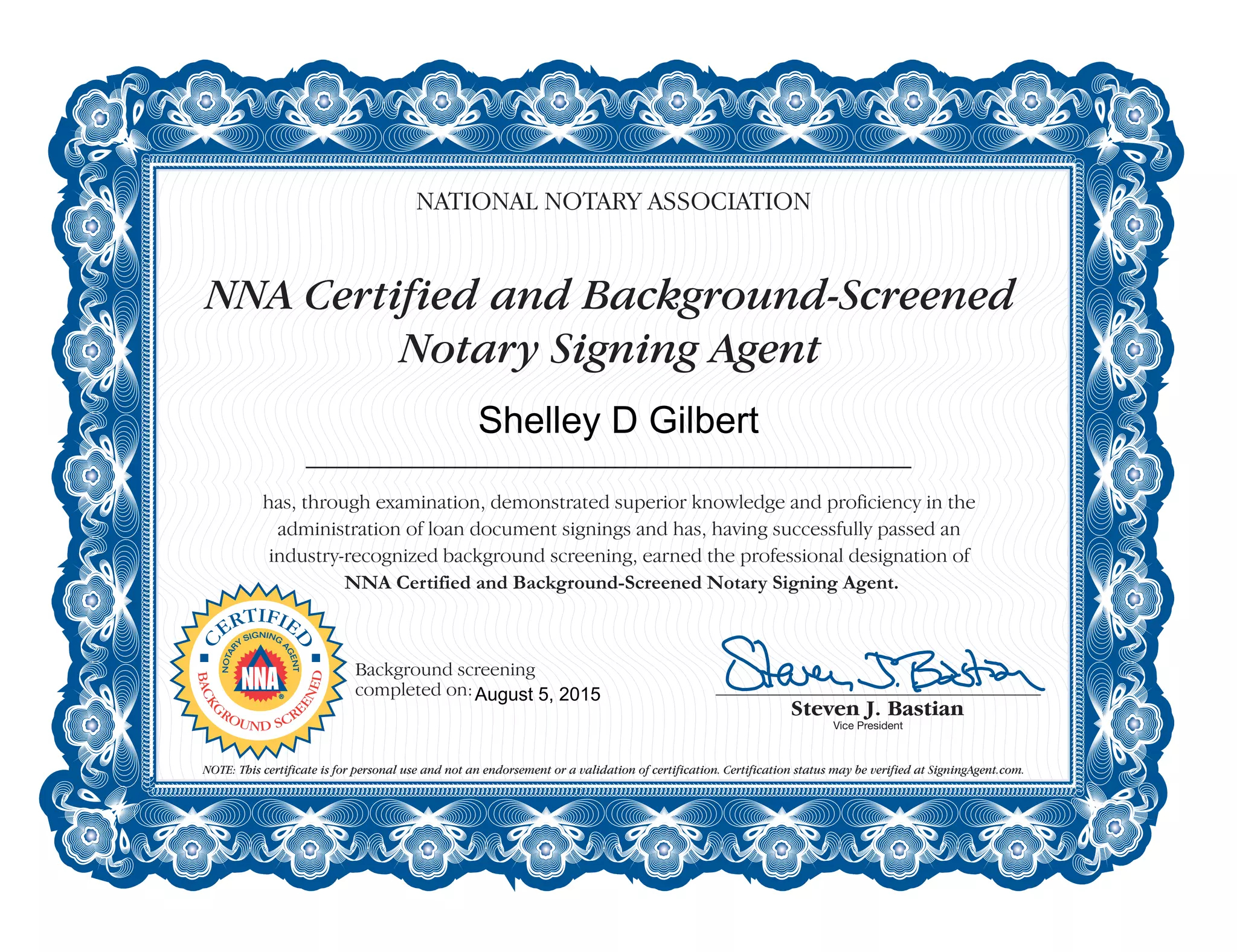 nna certification shelley gilbert | PDF | Law