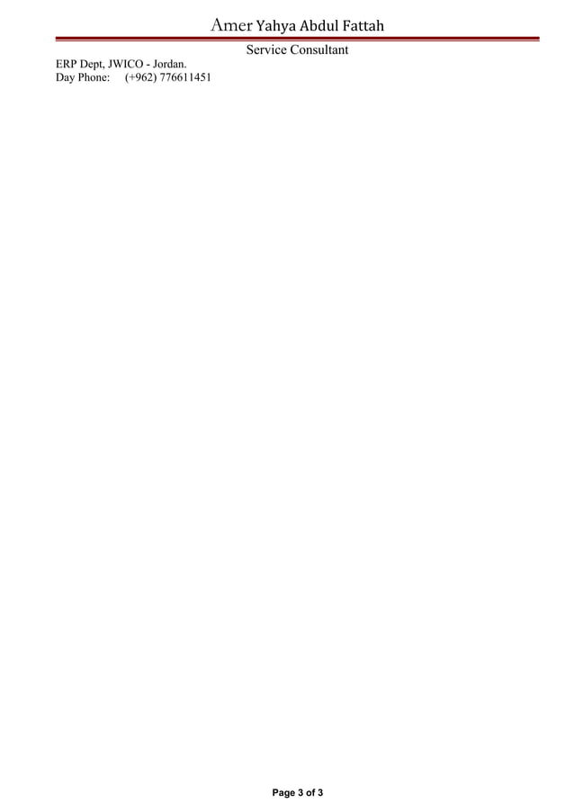 amer modified CV | DOC | Automotive Industry | Industries