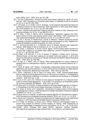 Application Profiling and Mapping on NoC-based MPSoC Emulation Platform on Reconfigurable Logic ...
