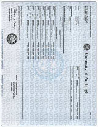 University of Pittsburgh Supervision Transcripts | PDF