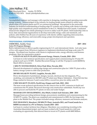 John Hoffner Resume Dec 2014 | PDF