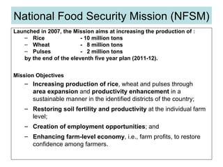 0867 Promotion of SRI under National Food Security Mission (NFSM) | PPT