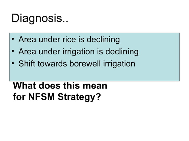 0867 Promotion of SRI under National Food Security Mission (NFSM) | PPT