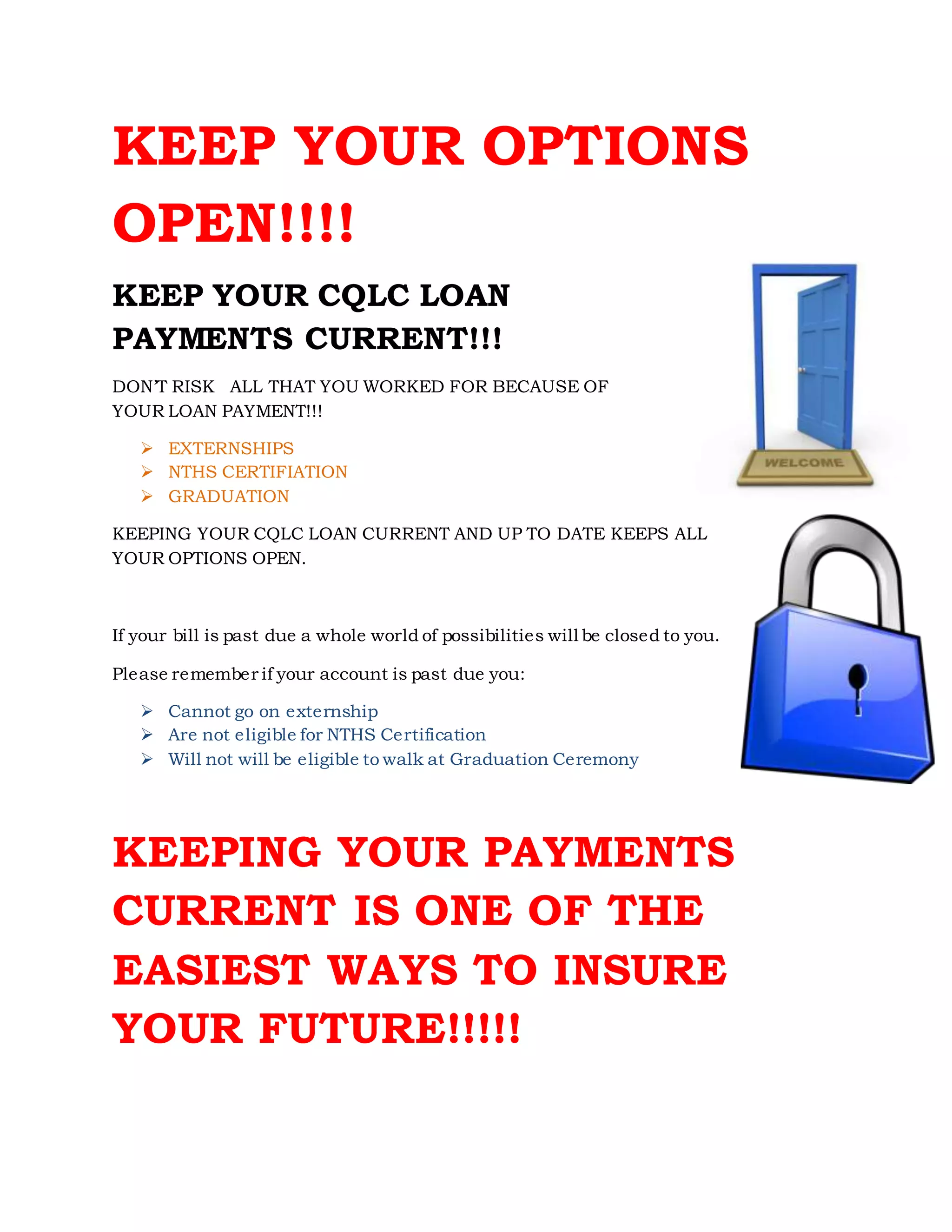 PAYMENT FLYER - word document | PDF