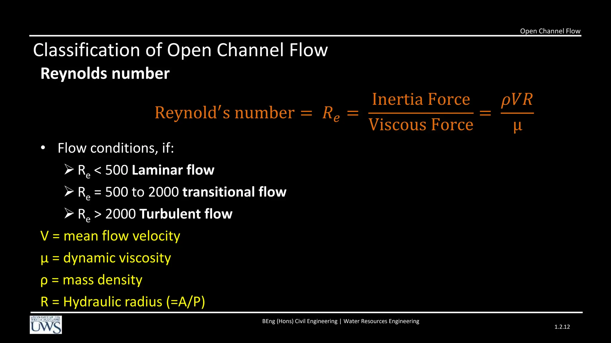 Water Resources Engineering Slides - UWS | PDF