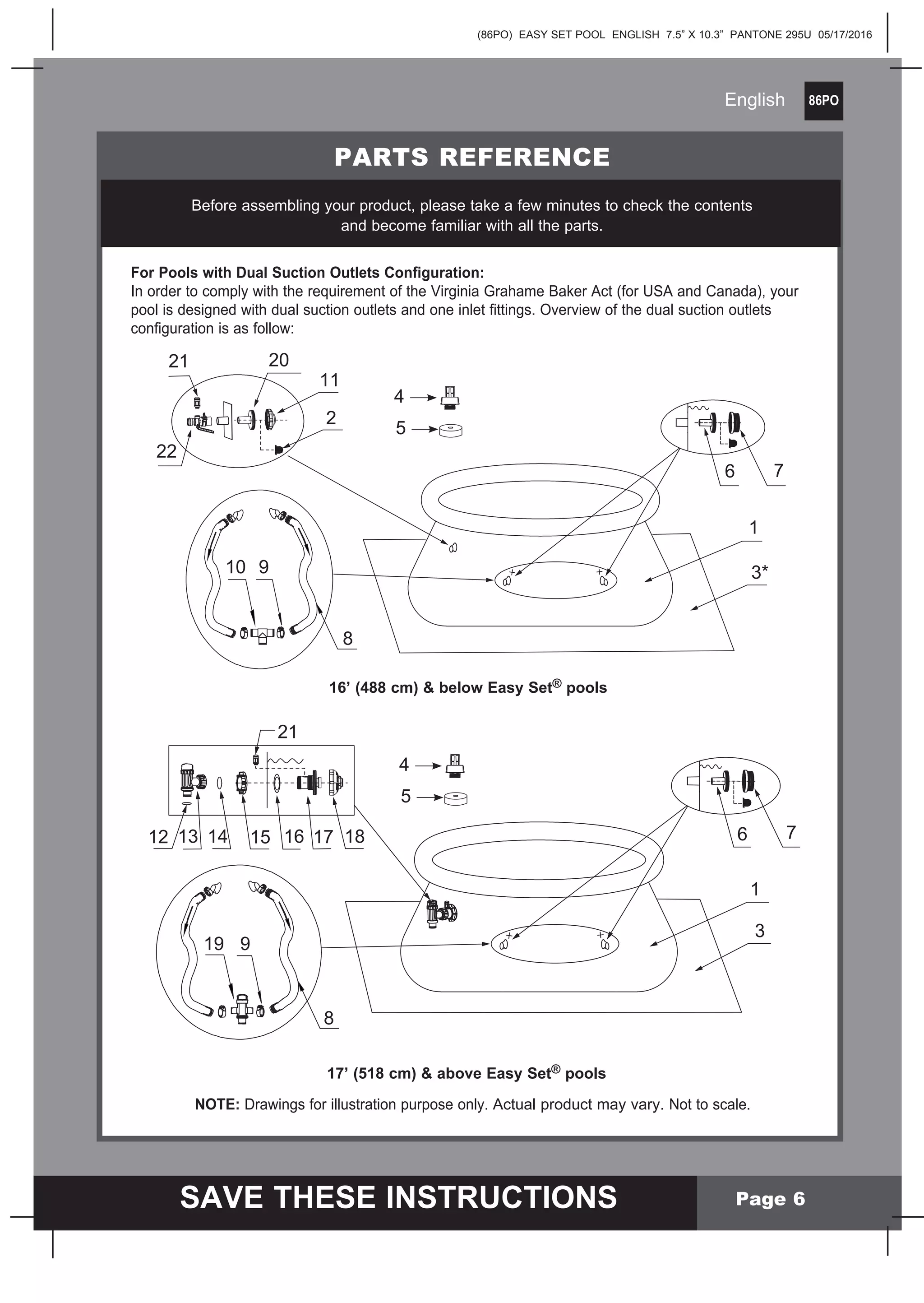 Easy Set Pool by Intex manual for 6 foot to 18 foot Swimming pools | PDF