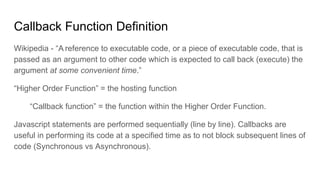Callback Function | PDF