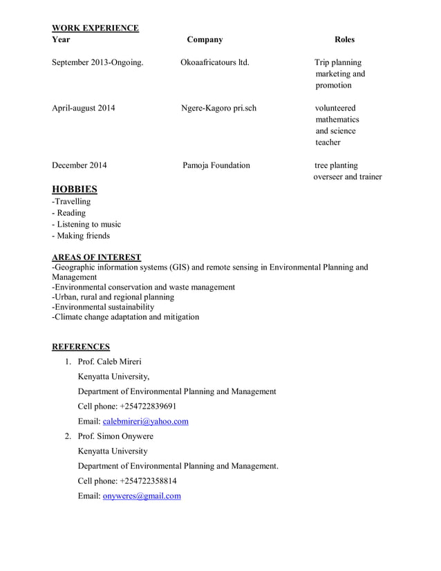 ochola edwin CV | PDF