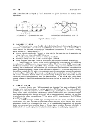 Digital Implementation of DSVPWM Control for EV fed through Impedance Source Inverter | PDF