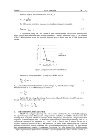 Digital Implementation of DSVPWM Control for EV fed through Impedance ...