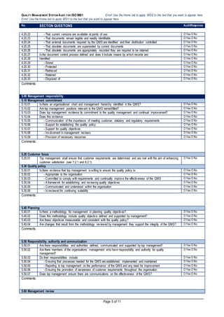 Audit_9001 Quality Management Systems | PDF