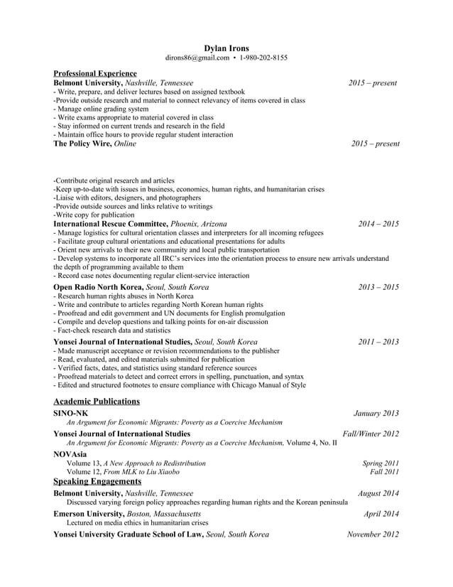 Dylan Irons - Resume (1) | PDF