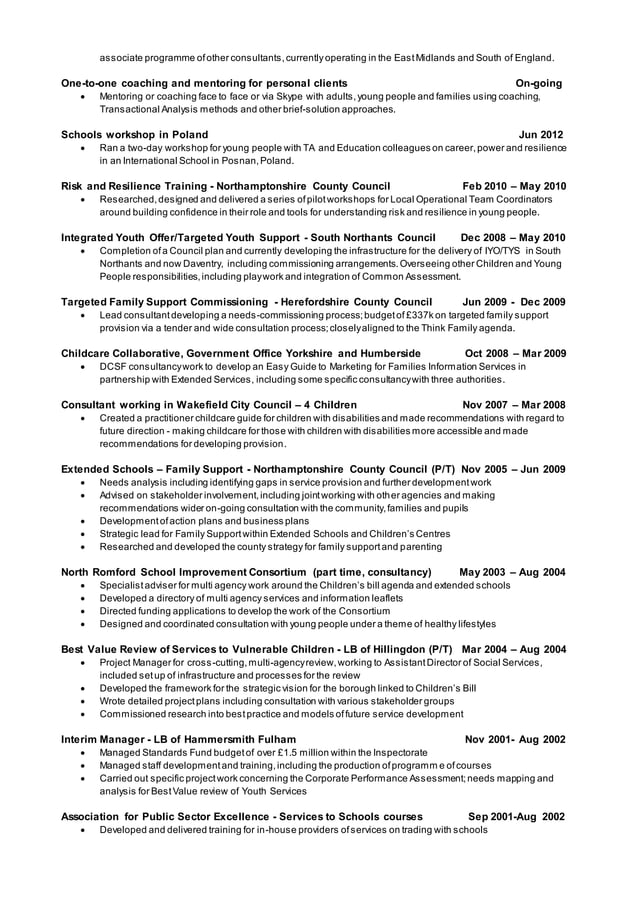 Lorraine Hirst - General CV Dec 2015 | PDF